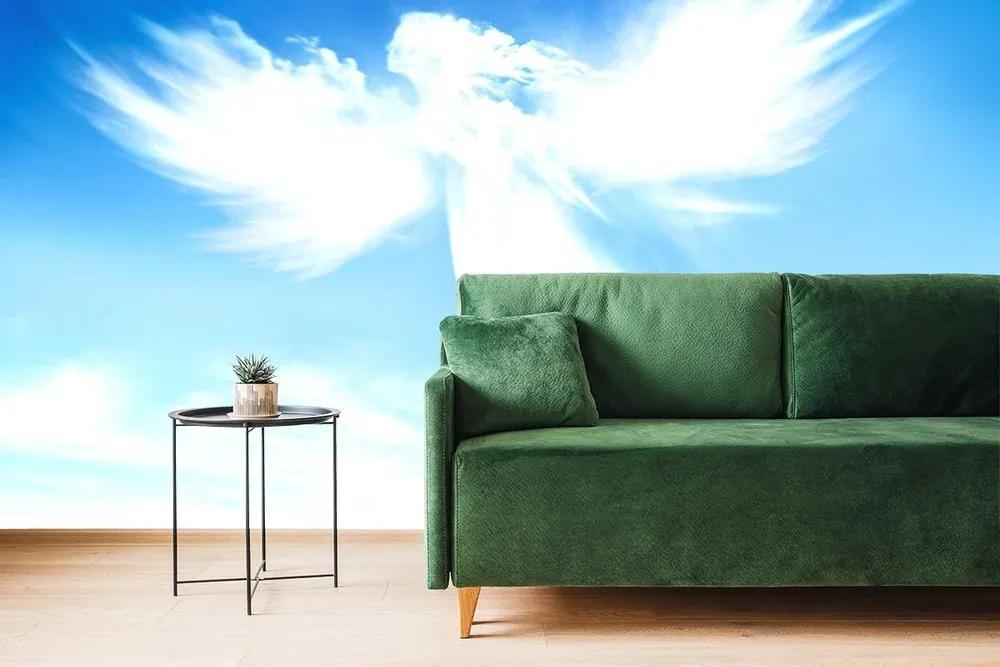 Samolepící tapeta podoba anděla v oblacích - 300x200 cm