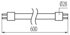 LED trubice zářivka Kanlux T8 LED GLASSv3 9W-NW EM/230V 60cm 9W (18W) 4000K neutrální bílá G13 26062
