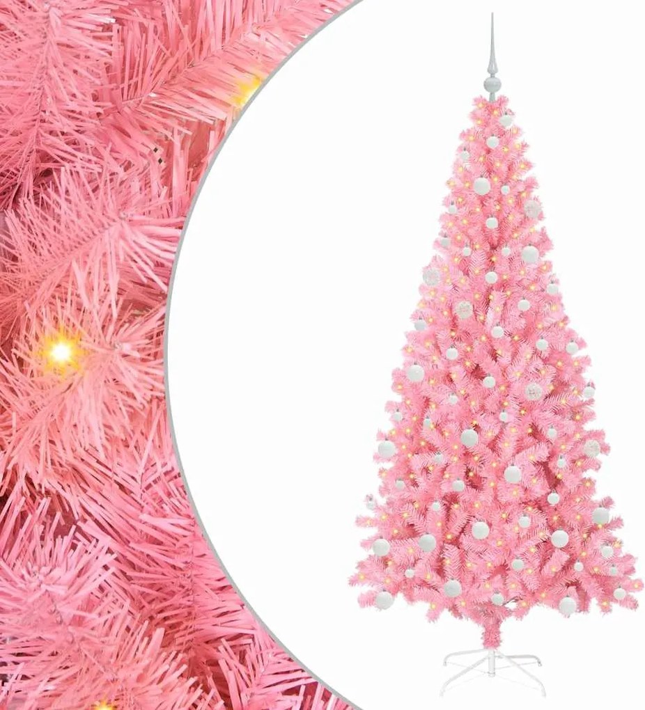 Vánoční stromeček Růžová 180 cm PVC 3396432