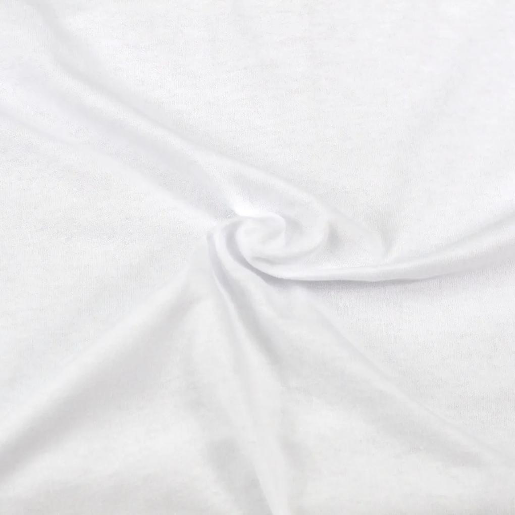 BROTEX Jersey prostěradlo bílé Rozměr: 160 x 200 cm