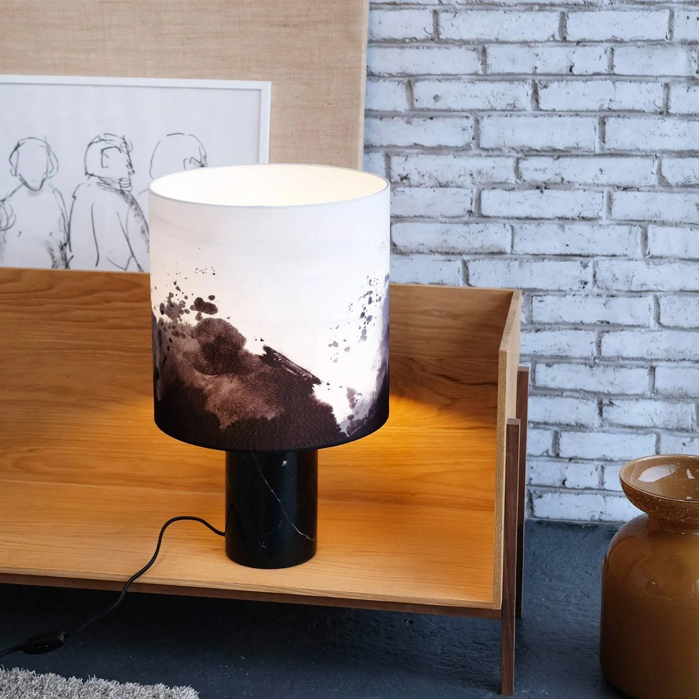 Stolní lampa Dyberg Larsen Molly s mramorovým podstavcem