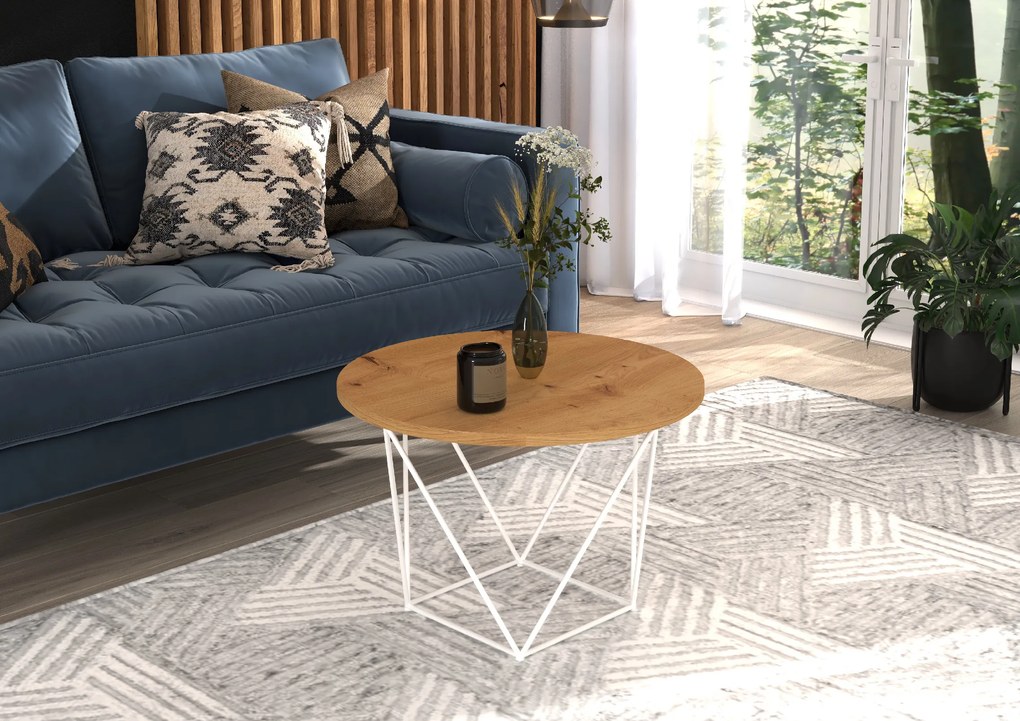 ADRK Furniture Konferenční stolek LIAM CT-LIA-W-A
