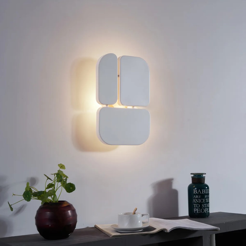 Designová nástěnná lampa bílá 3-světla - Planes