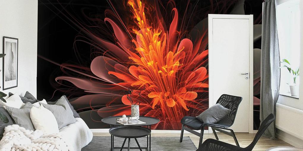 Malvis Tapeta ohnivá květina Vel. (šířka x výška): 432 x 290 cm