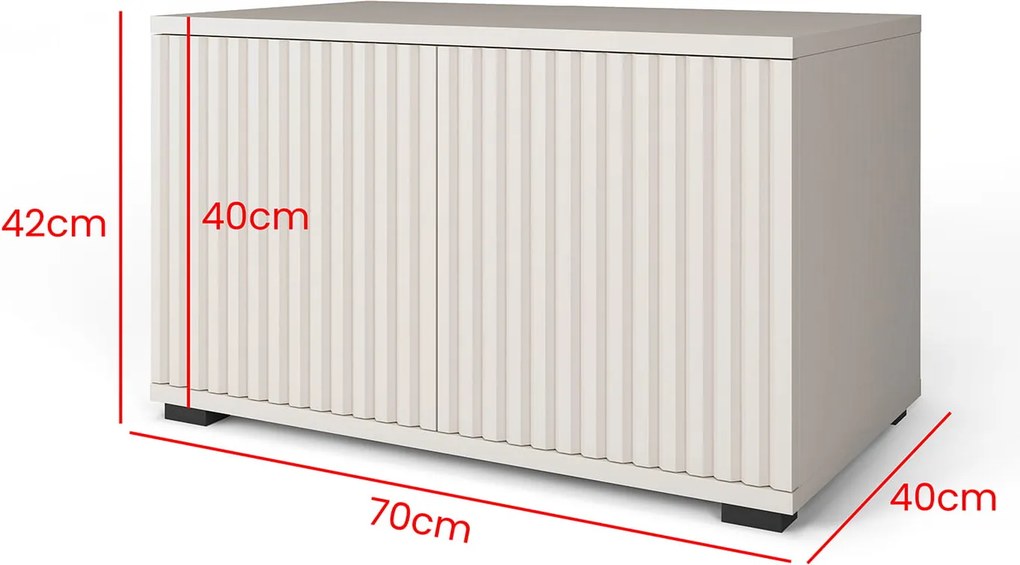 Eka Botník RAYO s nízkými nožkami, 70 cm Kašmír