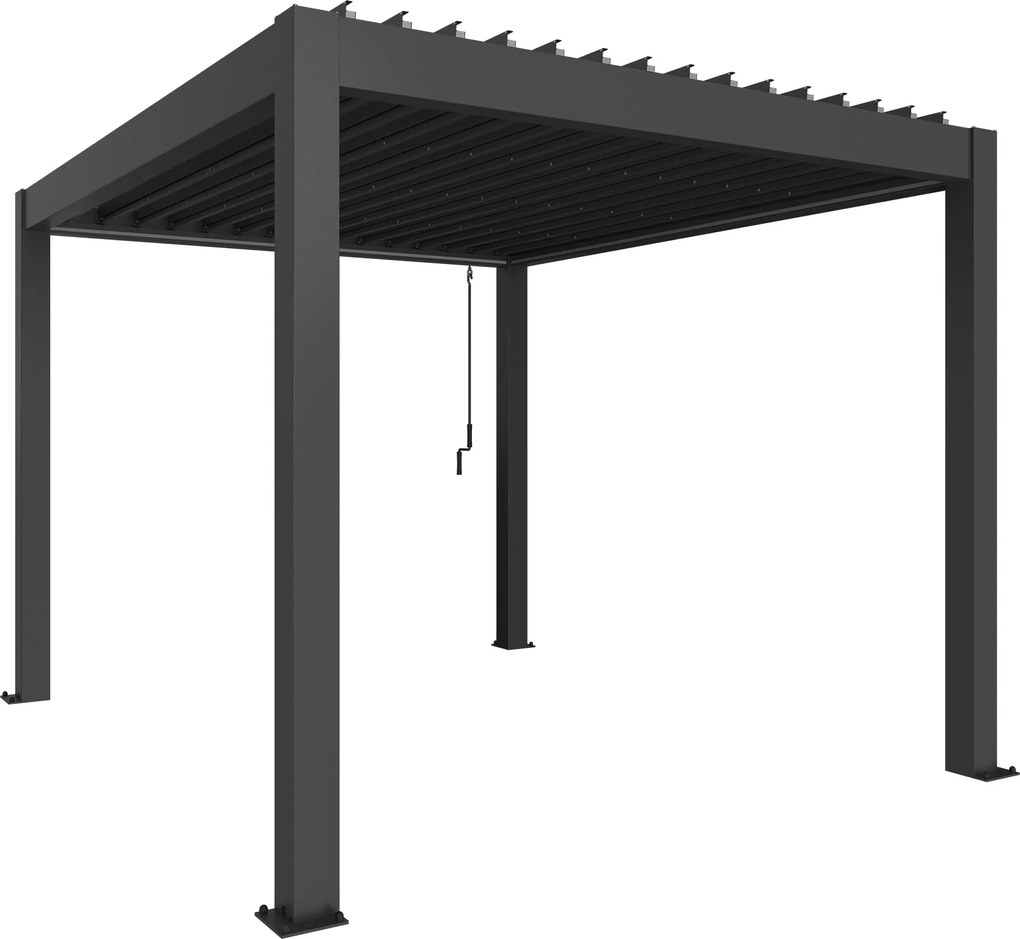 Biohort Hliníková Pergola 3x3,5, tmavě šedá metalíza