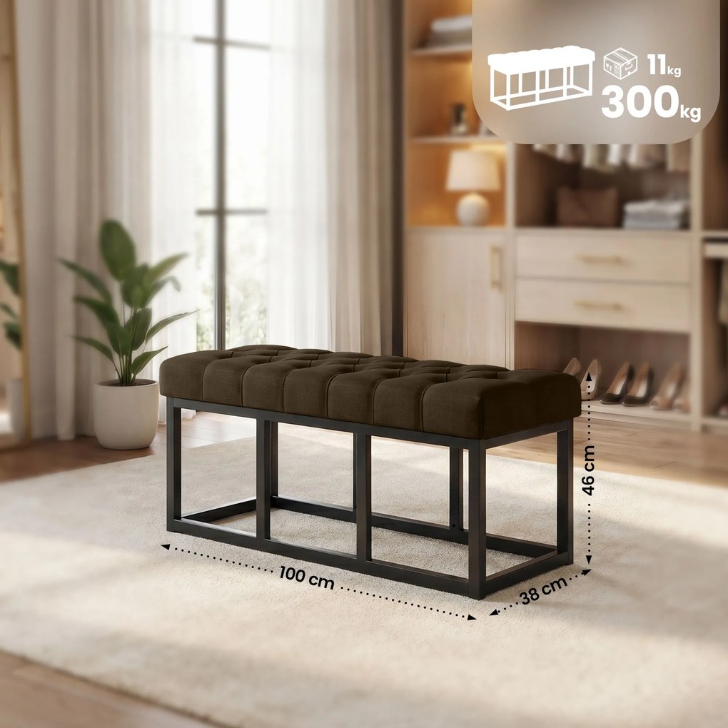 Lavice Amun látka B100 – hnědá