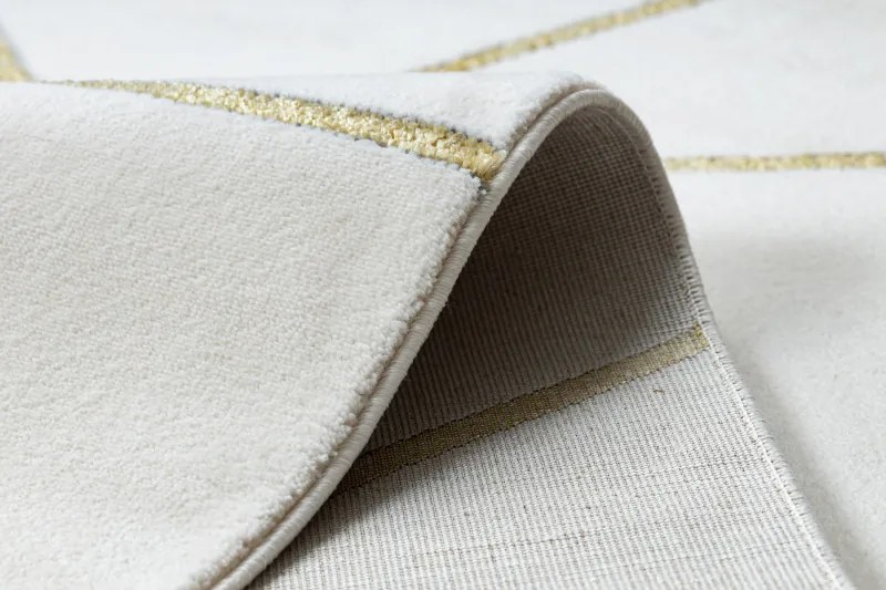 Dywany Łuszczów, Kusový koberec Emerald 1013 cream and gold, 80x150, bílá, kancelář