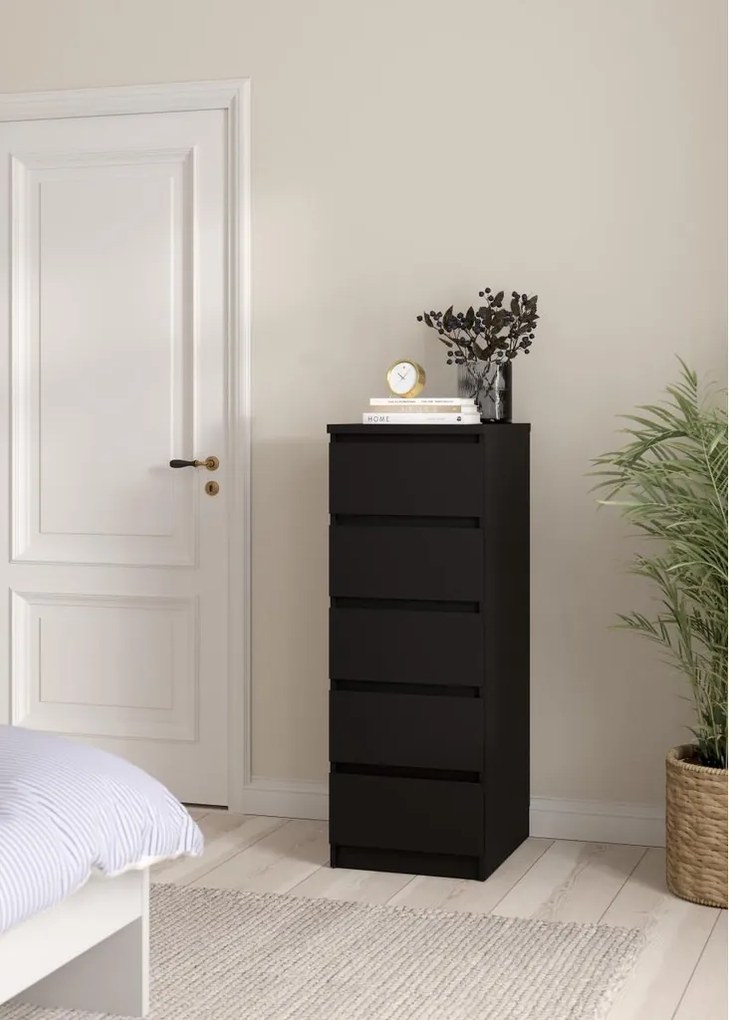 Komoda Simplicity 40 x 50 x 111,5 cm, černý mat