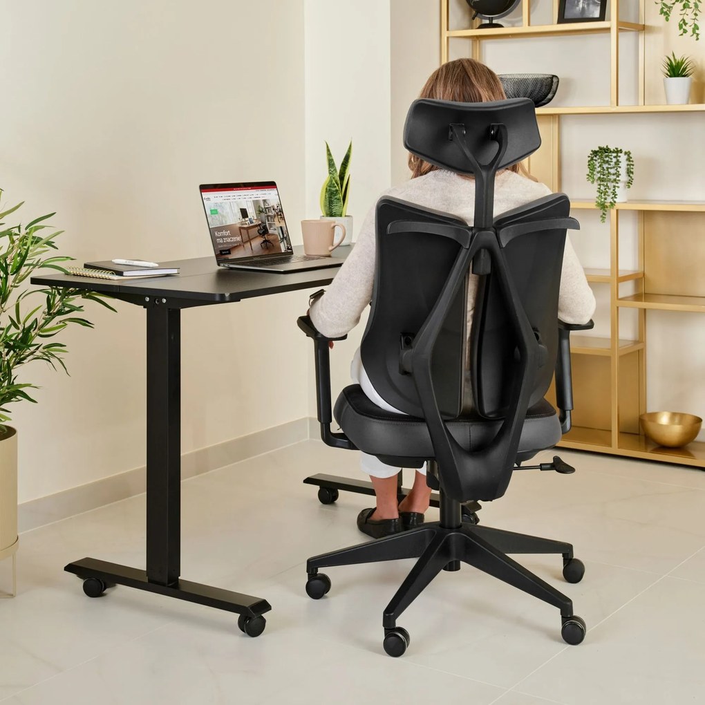 Ergonomické křeslo Loano – Černé
