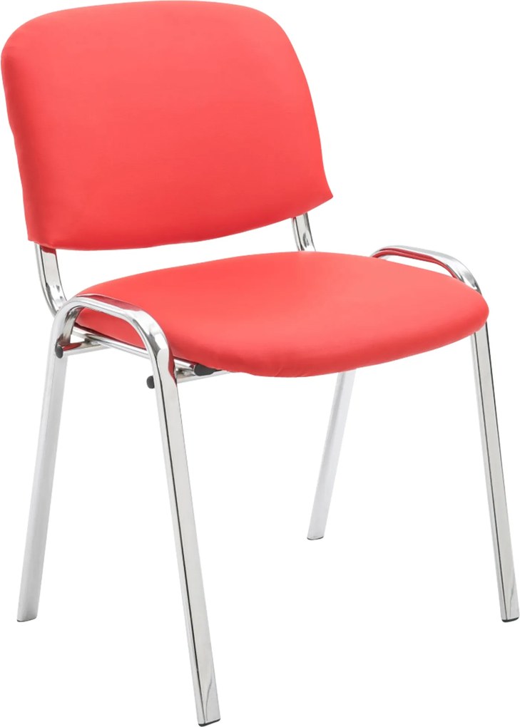 Konferenční židle Ken C umělá kůže – červená