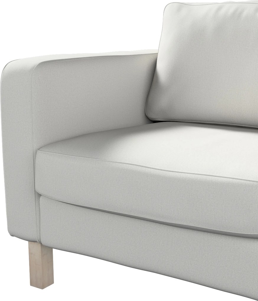 Potah na křeslo IKEA Karlstad, krátký barva šedá látka pletený vzor