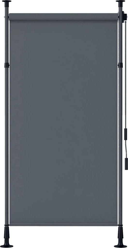 Vertikální markýza Outsunny 150 x 220-310 cm - Sklopná markýza s klikou pro ochranu před sluncem a větrem - Externí roleta pro balkon, terasu a zahrad