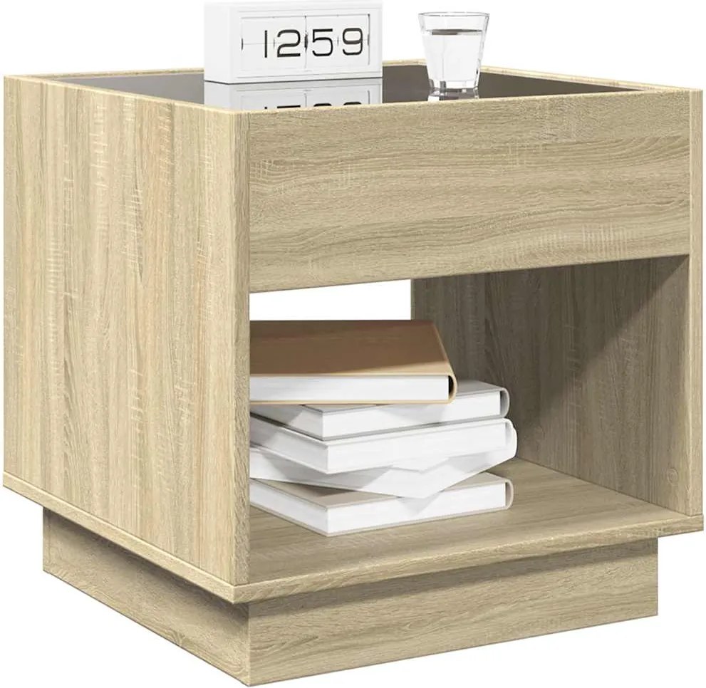 Noční stolek s Infinity LED dub sonoma 50 x 50 x 50 cm 3284086