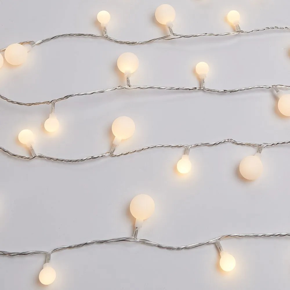 SNOW BULBS Světelný řetěz venkovní se zástrčkou - bílá
