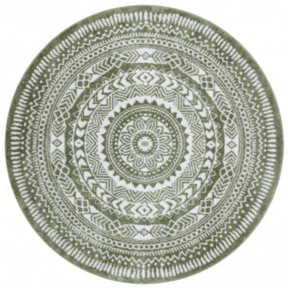 Kusový koberec Matto zelený kruh 140cm