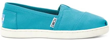 Toms dětské boty Classic/Peacock Blue Canvas - 31