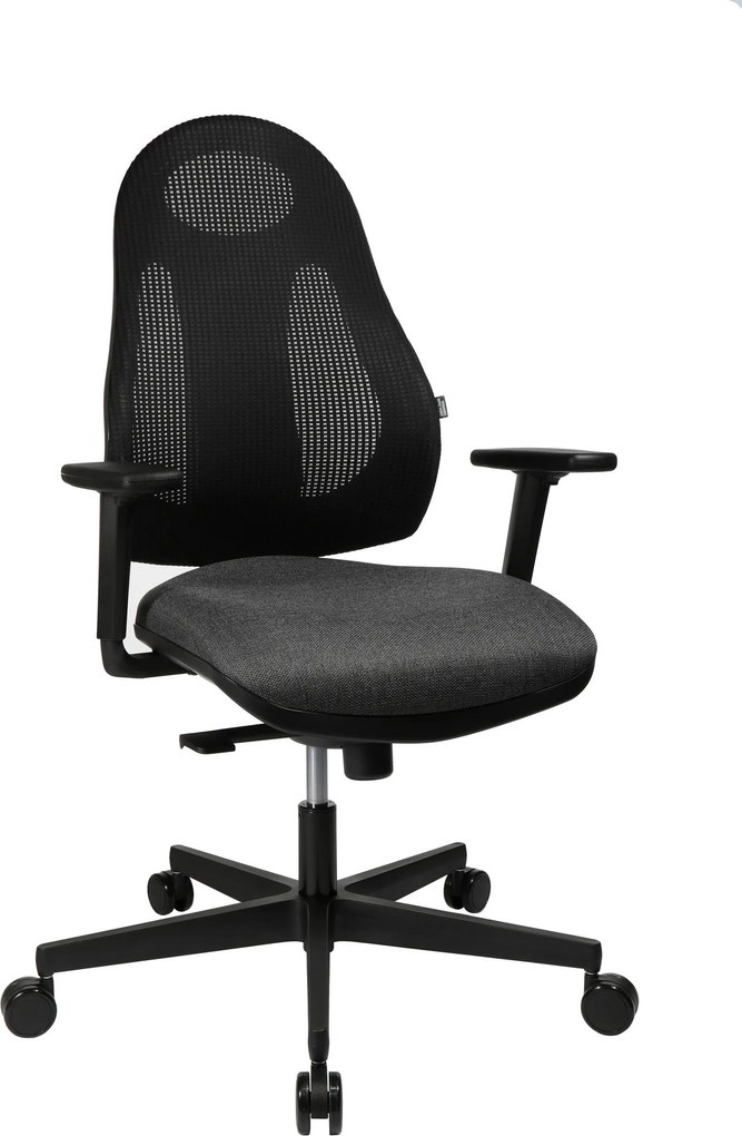 XXXLutz OTOČNÁ ŽIDLE, síťovina, antracitová, černá Dieter Knoll - Online Only kancelářské židle - 001319006804