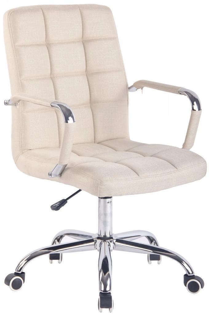 Kancelářská židle Deli ~ látka - Krémová