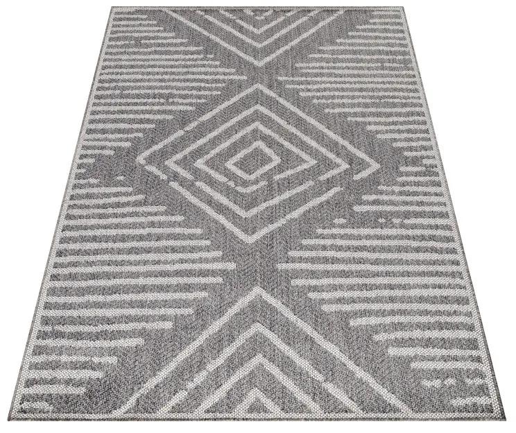 Ayyildiz koberce Kusový koberec Aruba 4902 grey – na ven i na doma - 60x100 cm