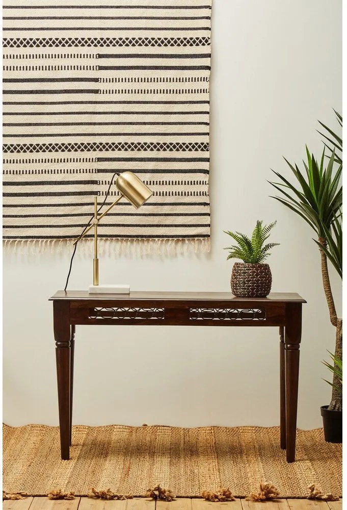 Konzolový stolek z masivu rosewood v tmavě přírodní barvě 45x120 cm Srina – Premier Housewares