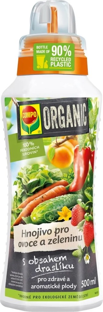 COMPO Hnojivo pro ovoce a zeleninu Organic 0,5 l