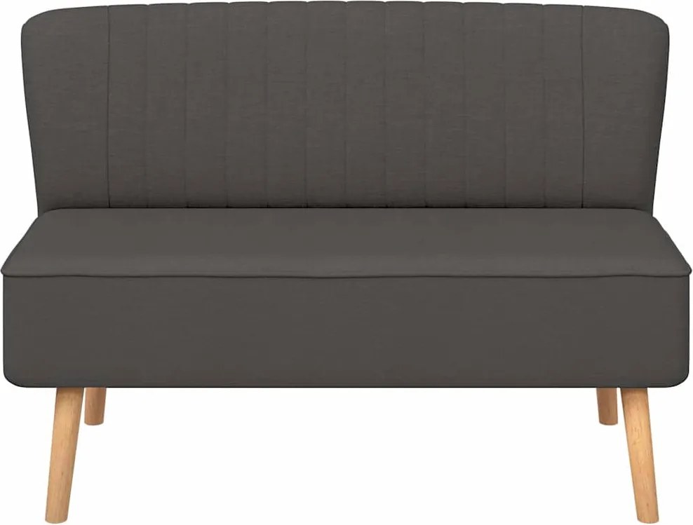 Pohovka textil 117 x 55,5 x 77 cm tmavě šedá 244071