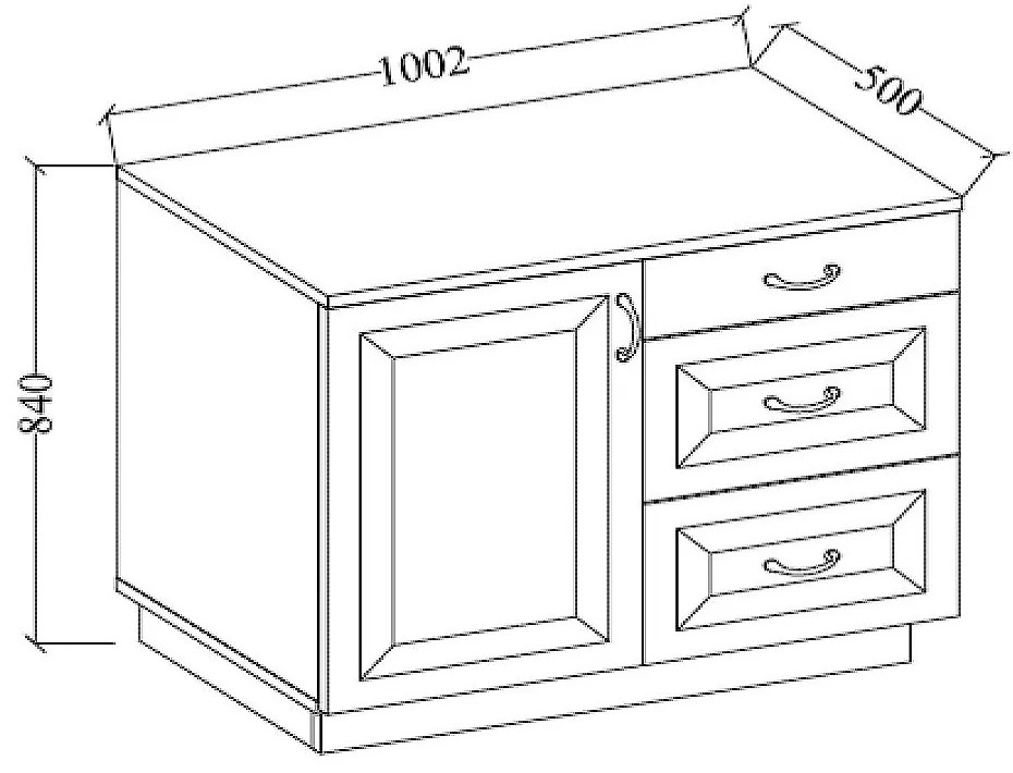 Flawia - komoda 1D3S