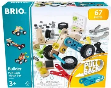 BRIO Stavebnice BUILDER pull-back systém / od 3 let