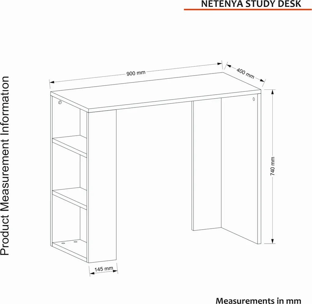 Pracovní stůl Netenya White