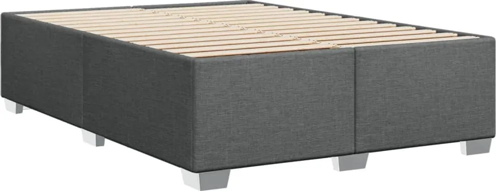 Postel bez matrace tmavě šedá 140 x 200 cm textil 3284479