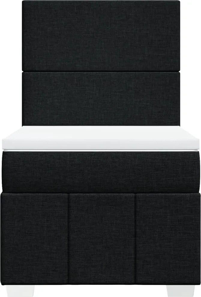 Box spring postel s matrací černá 90x190 cm textil 3291518