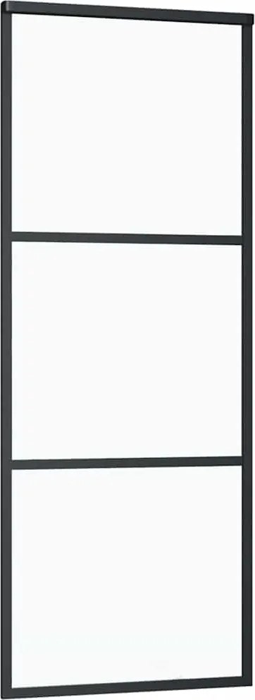 Posuvné dveře se sadou kování černé 76x205 cm ESG Glass 3375841