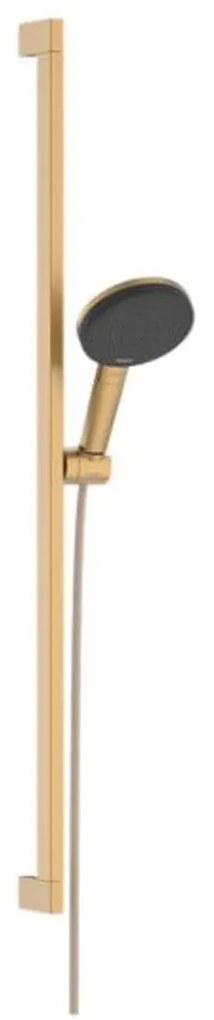 Hansgrohe Raindance Alive Select S - Set sprchové hlavice, tyče a hadice, 3 proudy, EcoSmart, kartáčovaný bronz 24601140