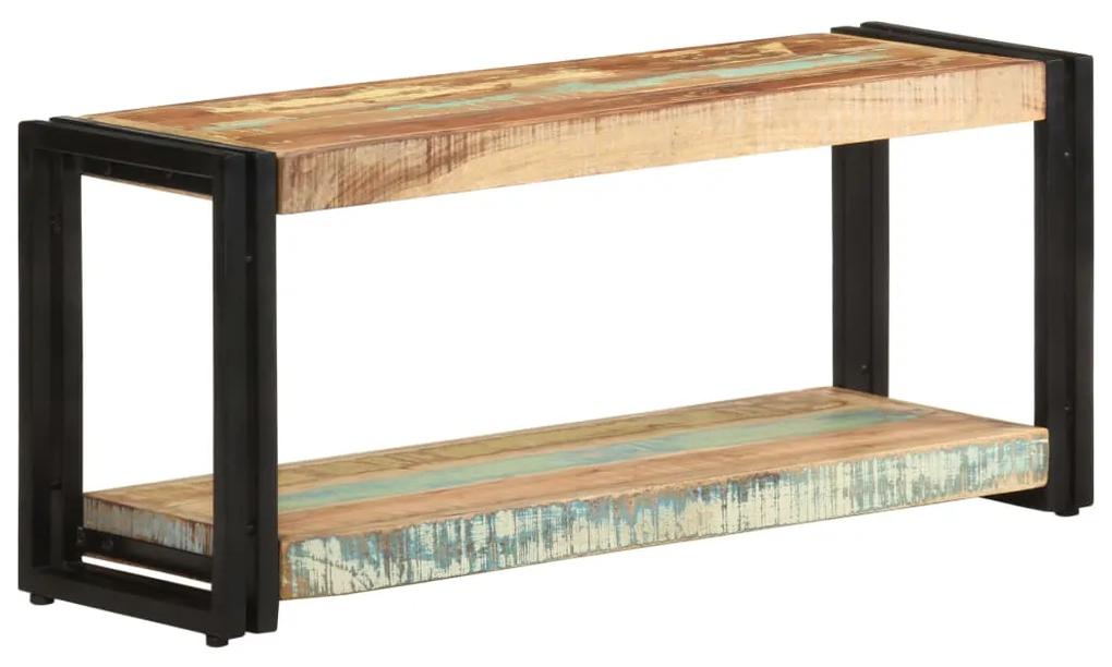 TV stolek 90 x 30 x 40 cm masivní recyklované dřevo - Default Title