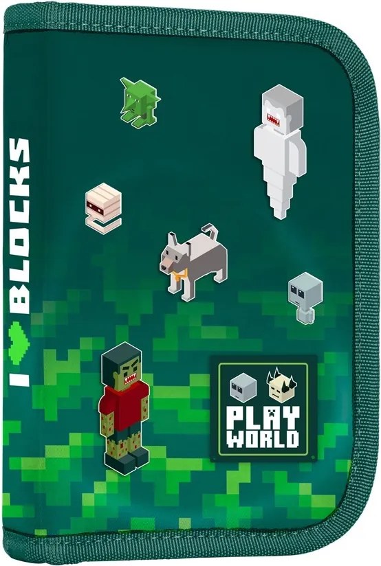 Oxybag OXY GO - školní set Playworld 3 ks: batoh, penál, sáček