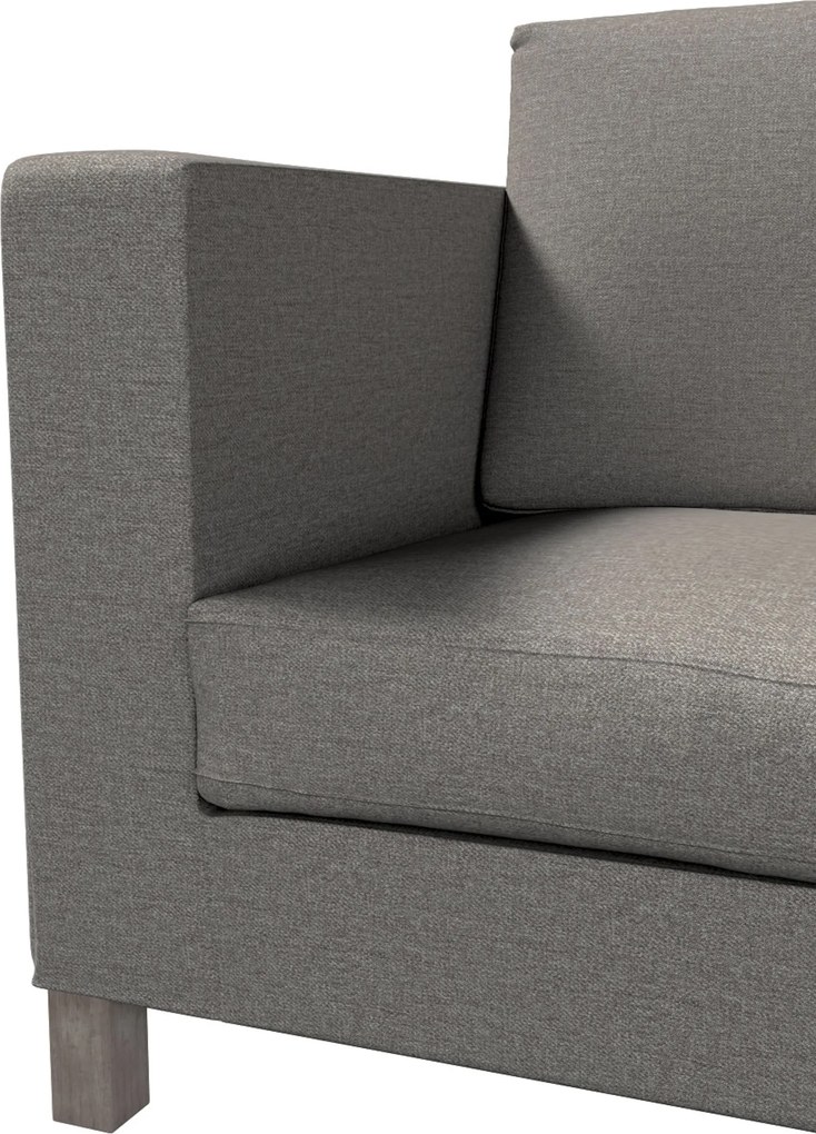 Potah na pohovku IKEA Karlanda 3-místná nerozkládací, krátký barva šedá látka pletený vzor