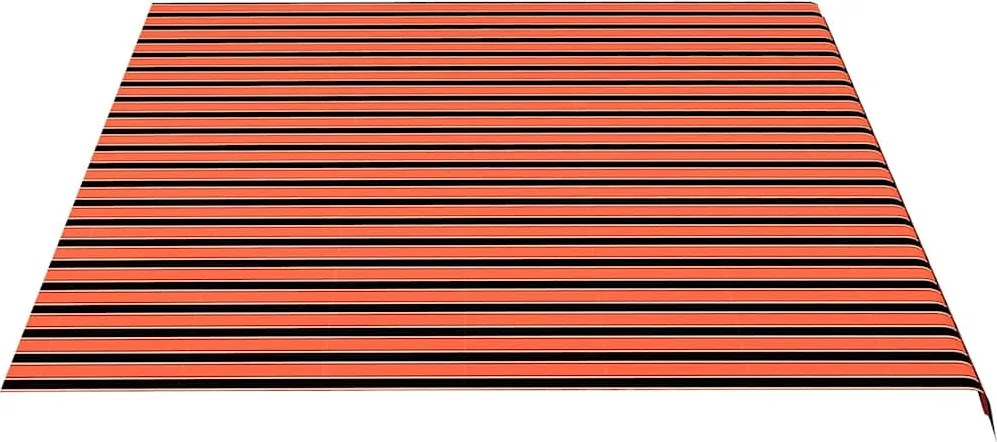 Náhradní plachta na markýzu oranžovo-hnědá 500 x 350 cm polyesterová 311962