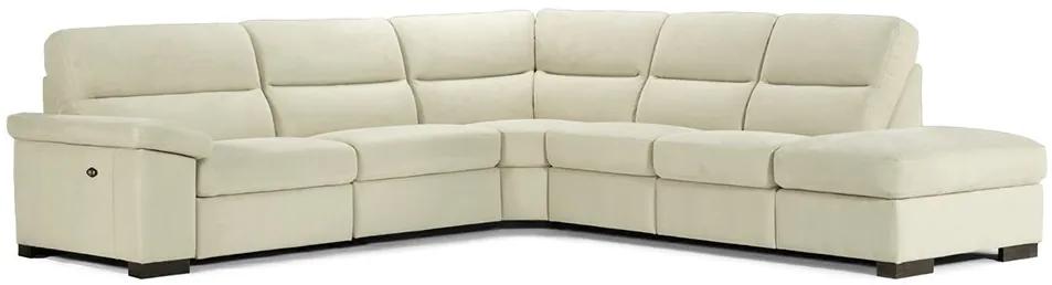 Pregio Italia sofa&relax Velká rohová pohovka SHINE Provedení: 2 místná + lehátko, Vzorník látek: tekno fibra 18 avio blue