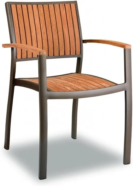 Designová zahradní židle Clar, teakové dřevo