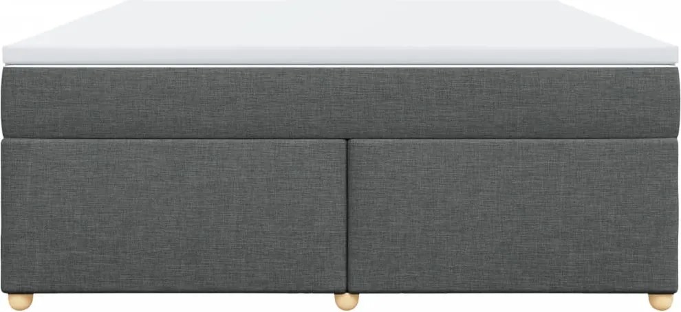 Box spring postel s matrací tmavě šedá 180x200 cm textil 3285395
