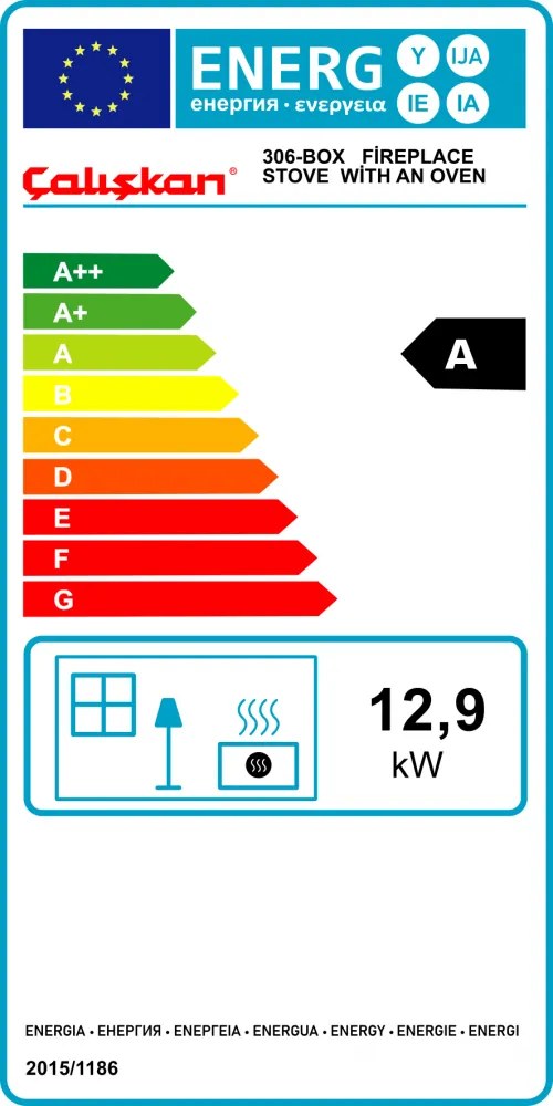 CALISKAN Krbová kamna SANA-BOX - černá