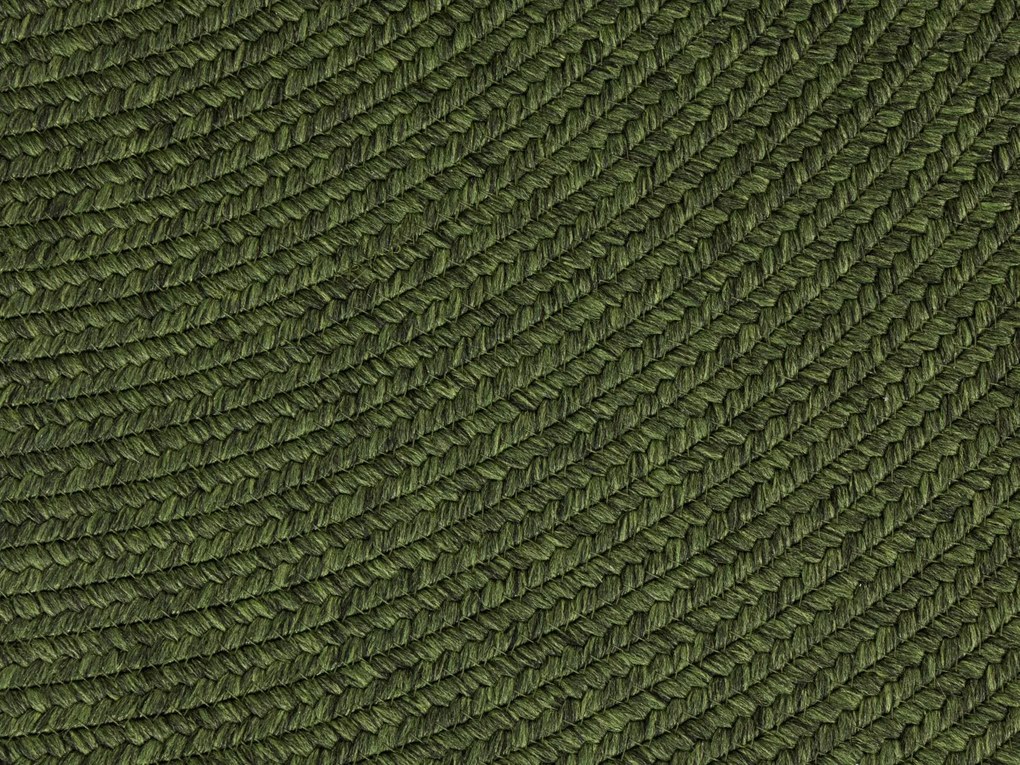 Hanse Home, AKCE: 200x200 (průměr) kruh cm Kusový koberec Braided 105554 Green kruh – na ven i na doma, zelená, chodba / předsíň