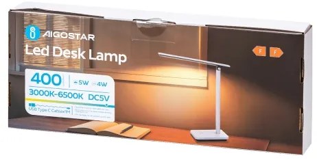 Aigostar - LED Stmívatelná stolní lampa LED/5W/5V 3000-6500K bílá/černá
