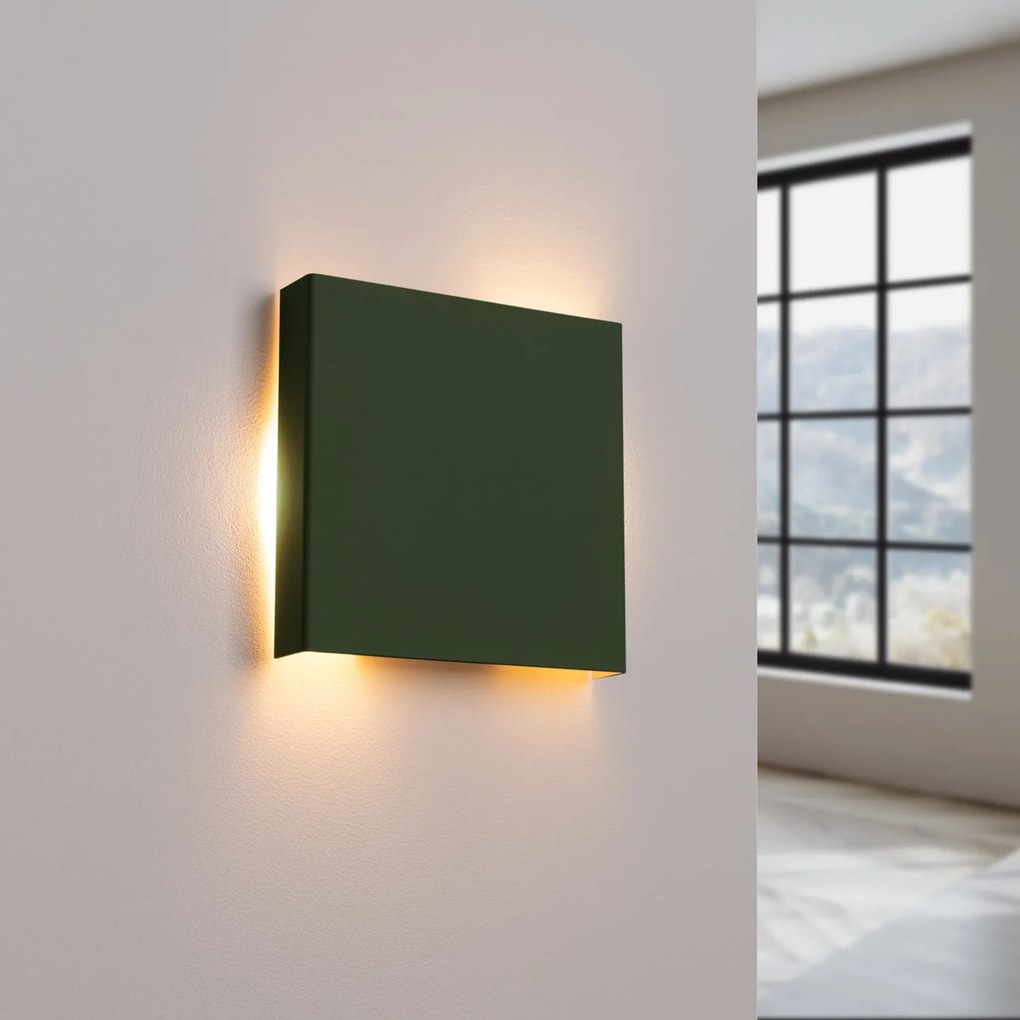 Sollux Lighting Nástěnné svítidlo VANTA olivově zelené