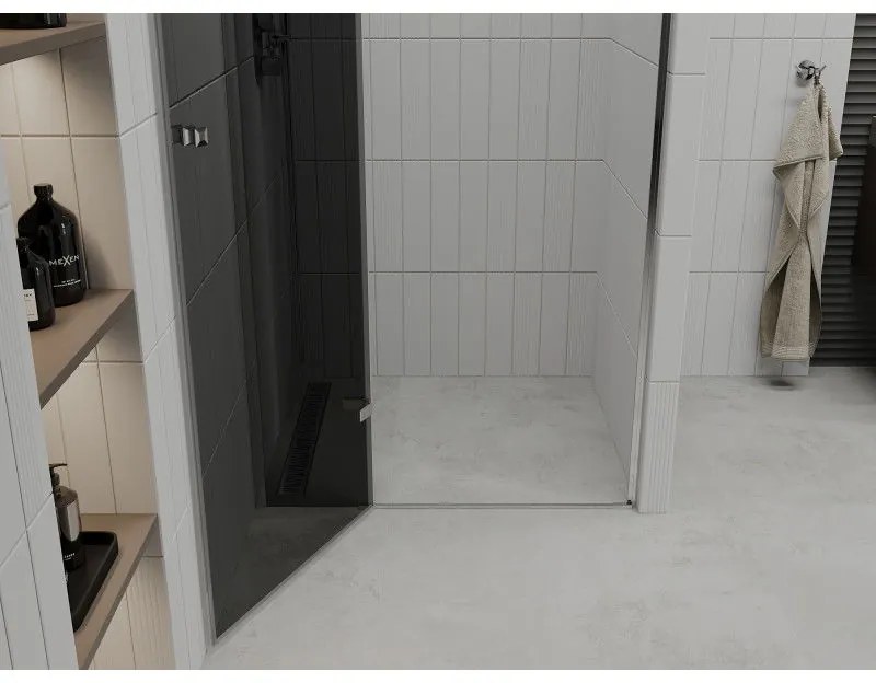 Mexen ROMA sprchové otevírací dveře ke sprchovému koutu 70 cm, šedá, 854-070-000-01-40
