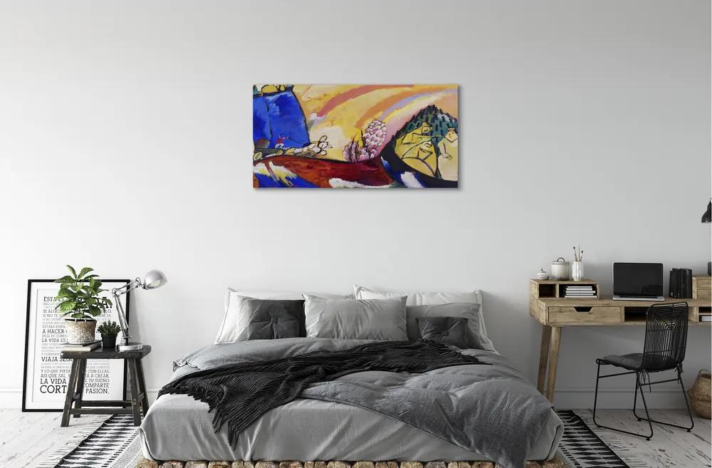 Obrazy na plátně Venkovské krajiny abstraktní umění 120x60 cm