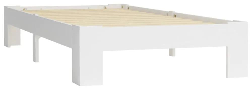 Petromila Rám postele bílý masivní borové dřevo 90 x 200 cm