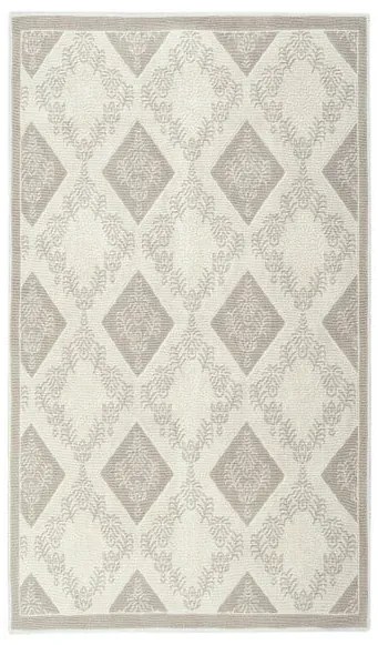 Krémový bavlněný koberec Floorist Fara, 150 x 80 cm