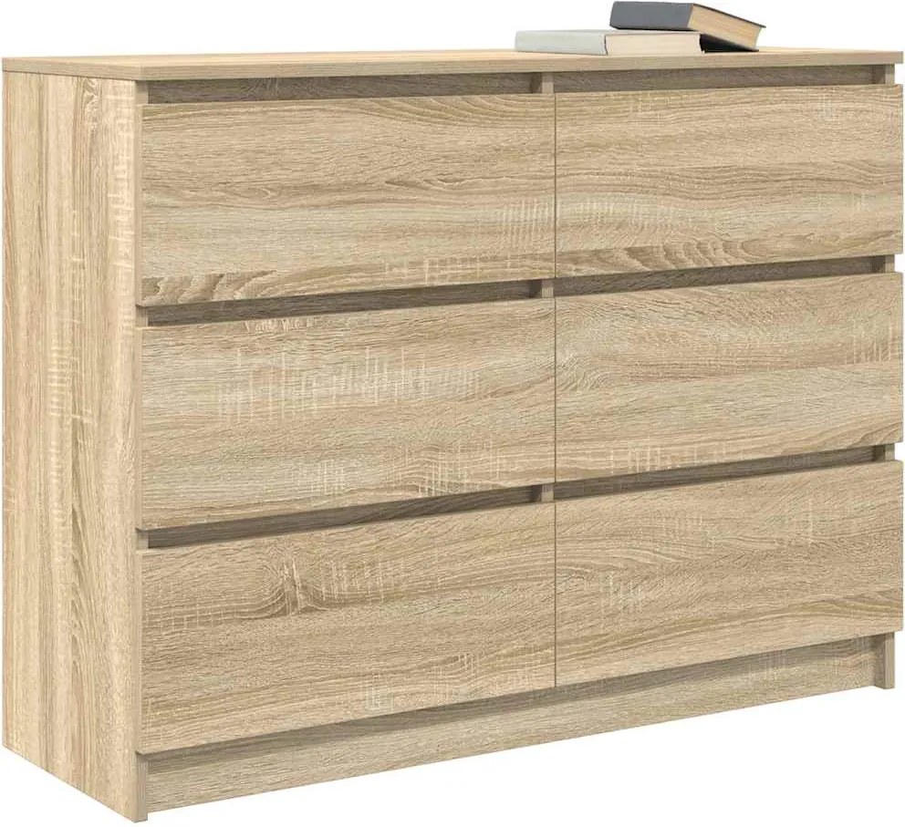 Příborník dub sonoma 100x35x76 cm kompozitní dřevo 3328500